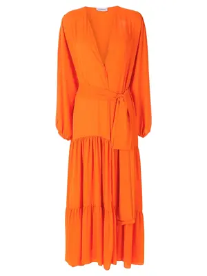 OLYMPIAH Lourens Long Dress - Orange
