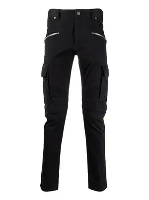 Balmain B-embossed Cargo Jeans - Black