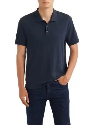 VINCE Cotton Slub Jersey Polo