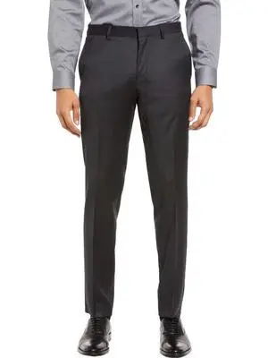 BOSS Genius Slim Fit Wool Suit Pants - Black