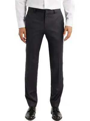 BOSS Genius Slim Fit Wool Suit Pants - Dark Grey