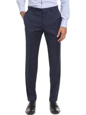 BOSS Genius Slim Fit Wool Suit Pants - Navy