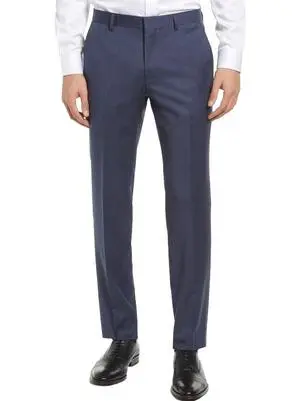 Hugo Boss Genius Slim Fit Wool Suit Pants - Open Blue