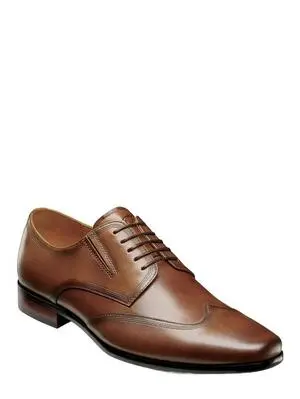 Florsheim Postino Wingtip Oxford Shoes - Cognac