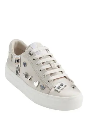 Karl Lagerfeld Paris Karl Lagerfeld Paris Cate Pin Logo Sneakers Soft White