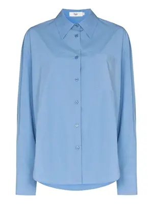 THE FRANKIE SHOP Lui Organic-cotton Shirt - Blue