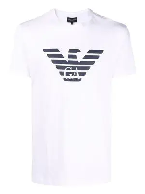 Emporio Armani Eagle-logo T-shirt - White