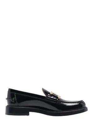 TOD'S Chain-plaque Loafers - Black