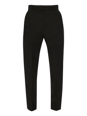 Alexander McQueen Tailored Satin-panel Trousers - Black