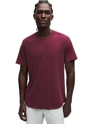 Lululemon License To Train Short-sleeve Shirt - Burgundy Bay