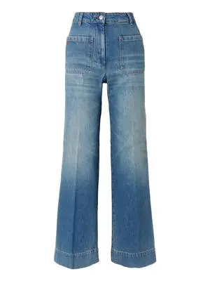 VICTORIA BECKHAM Alina High-Rise Wide-Leg Jeans