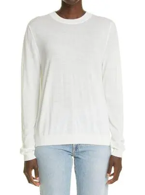Partow Greta Virgin Wool Crewneck Sweater - Ivory