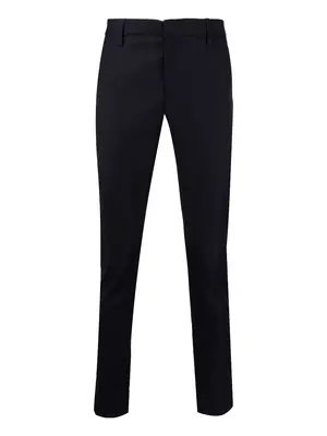 DONDUP Straight-leg Virgin Wool Trousers - Blue