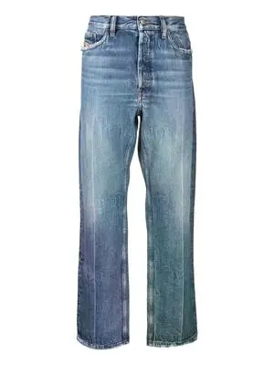 DIESEL® Light Wash Wide Leg Jeans - Blue