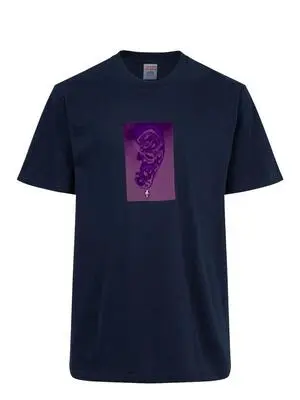 Supreme Ear Graphic-print T-shirt - Blue