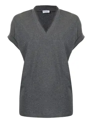 BRUNELLO CUCINELLI Brunello Cucinelli Cap-Sleeve Knitted Top