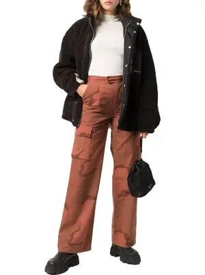 AMBUSH Two-tone Teddy Jacket - Brown