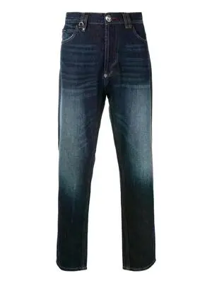Philipp Plein Carrot Fit Straight-leg Jeans - Blue