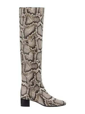 GIUSEPPE ZANOTTI Doreen Snakeskin-effect Boots - Brown