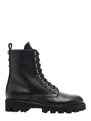 Philipp Plein Lace-up Ankle Boots - Black