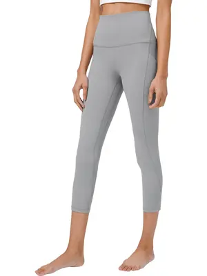 Lululemon Lululemon Align™ High-Rise Crop With Pockets 23" Grey