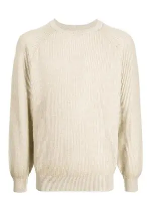Brunello Cucinelli Purl-knit Cashmere Jumper - Neutrals