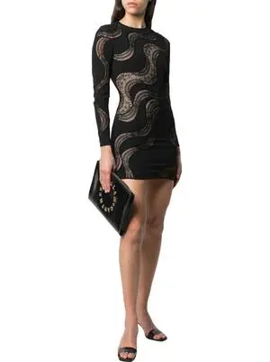 STELLA MCCARTNEY Stella McCartney Makenzie Wave Lace-Insert Dress