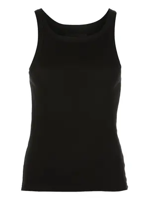 NILI LOTAN Ribbed Tank Top - Black