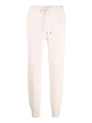 Simkhai Ribbed Knit Track Pants - Neutrals