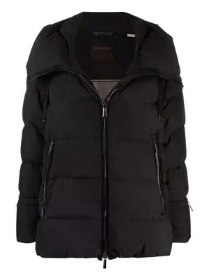 MOORER Quilted Down-lined Padded Jacket - Black