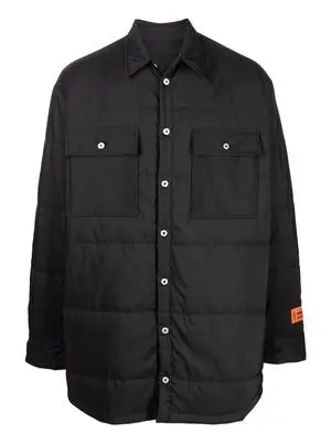 Heron Preston Logo-patch Padded Jacket - Black