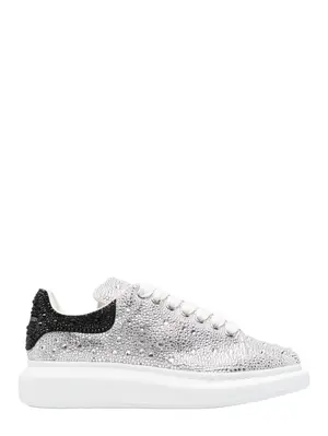 Alexander McQueen Oversized Crystal-embellished Sneakers - White