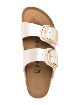 BIRKENSTOCK Arizona Leather Double-buckle Sandals - White