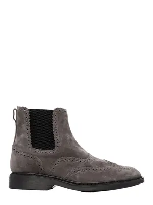 Hogan Elasticated Side-panel Boots - Grey