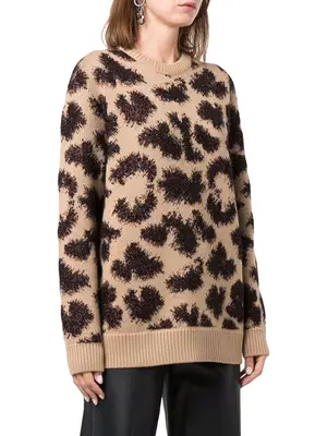 PHILIPP PLEIN Philipp Plein Lurex Leopard Jumper