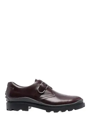 TOD'S Leather Monk Strap Shoes - Red