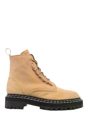 Proenza Schouler Lug-sole Combat Boots - Neutrals