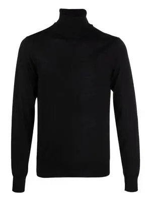 Emporio Armani Roll Neck Knitted Jumper - Black