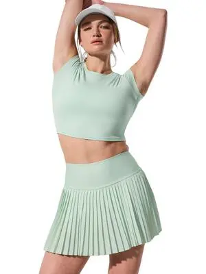 Alo Yoga ALO Soft Crop Finesse Short Sleeve Top Spearmint