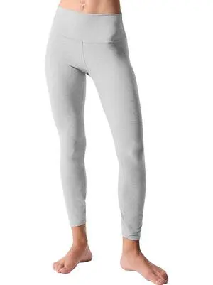 Alo Yoga Soft High-waist 7/8 Highlight Legging - Athletic Heather Grey