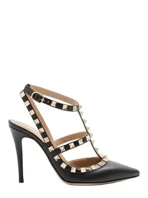 Valentino Garavani Rockstud Ankle Strap Pumps - Black