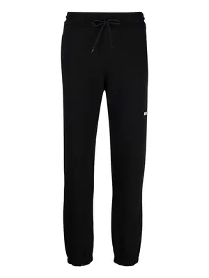 MSGM Logo Detail Jersey Sweatpants - Black