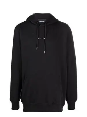 1017 Alyx 9sm Logo-print Pullover Hoodie - Black