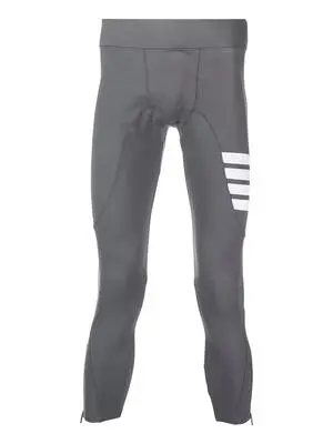 Thom Browne 4-bar Stripe Lightweight Compression Tights - Grey