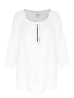 AMIR SLAMA Tie-fastening Blouse - White
