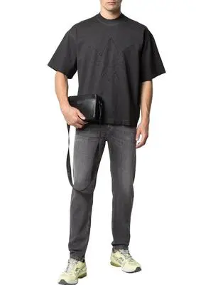 DIESEL® Organic Cotton Blend Tapered Leg Jeans - Grey