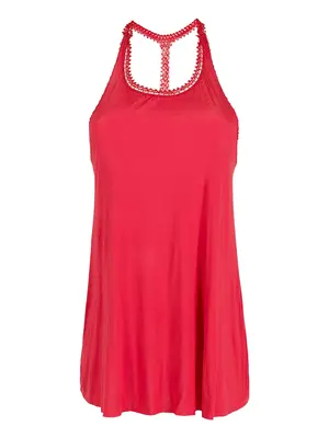 AMIR SLAMA Racer Back Top - Red