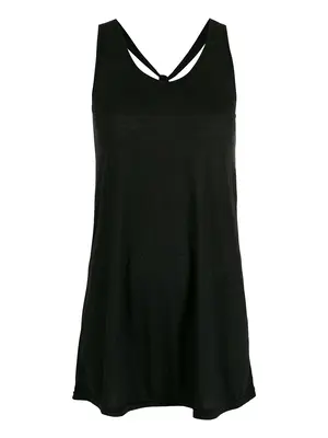 AMIR SLAMA Crossover Straps Dress - Black