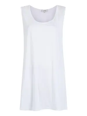 AMIR SLAMA Sleeveless T-shirt Dress - White