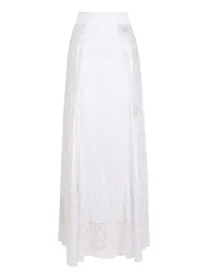 AMIR SLAMA Lace Maxi Skirt - White